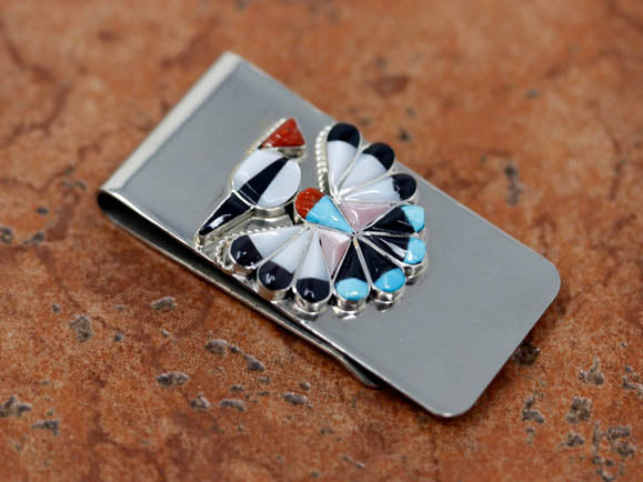 Zuni Native American Multi-Stone Money Clip – Jewelry Native American