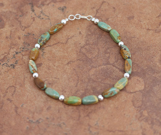 Navajo Sterling Silver Nugget Bracelet Native American Jewelry ...