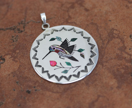 Zuni Hummingbird Pendant by Edaakie – Jewelry Native American