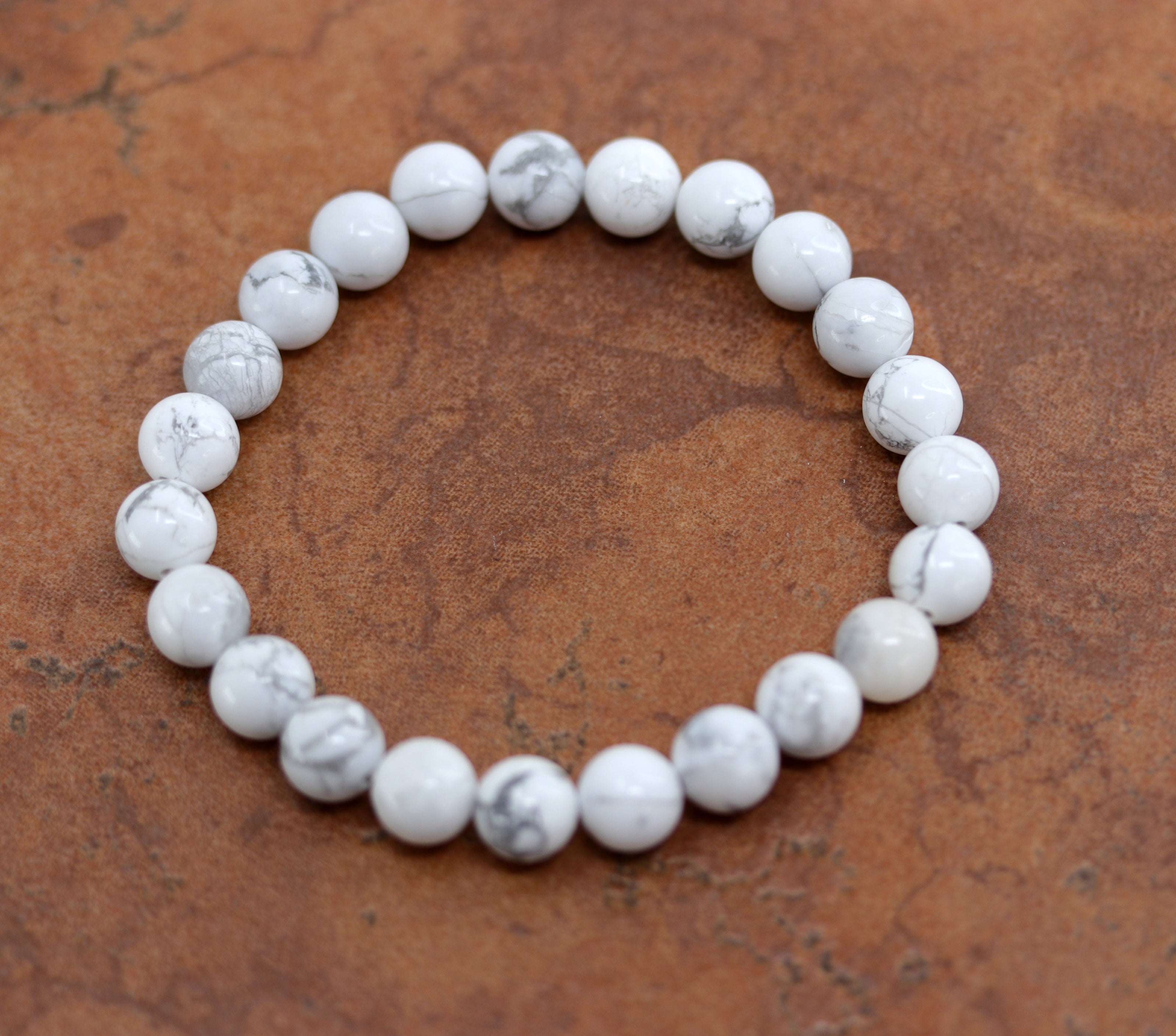 Beaded Howlite Bubble Bracelet – Jewelry Native American