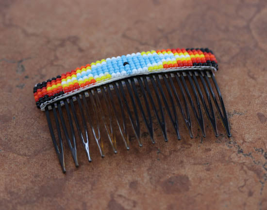 Navajo Beaded Hair Barrette Comb – Jewelry Native American
